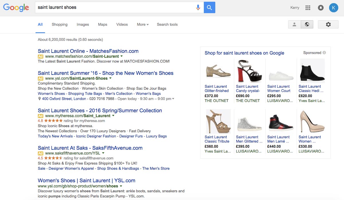 Google Changes Search Layout - Displaying Ads